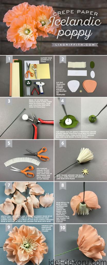 Паперові квіти 14 майстер класів Ідеї декору