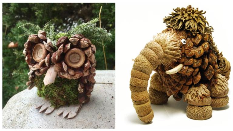 Творимо з опалого листя( найбільша підбірка прикладів, 60 фото) | Ідеї ...